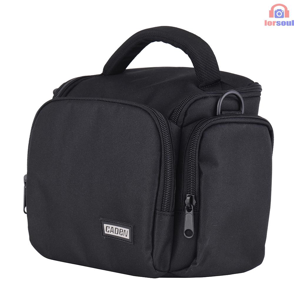 CADEN Padded Camera Bag Zippered Design Shockproof Black for Nikon ...