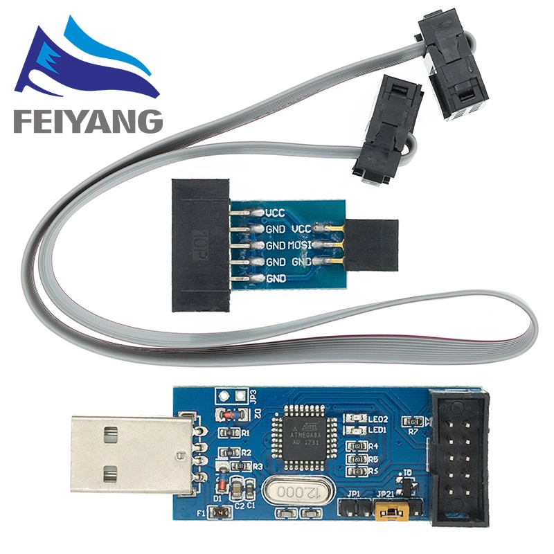 Arduino บอร์ดอะแดปเตอร์โปรแกรมเมอร์ Usbasp Usbisp Avr Usb Isp Usb Asp Atmega8 Atmega128 รองรับ