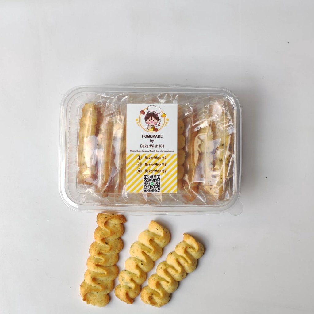 คุกกี้กระเทียมชีส Garlic Cheese Butter Cookies - flukeluckyguy - ThaiPick