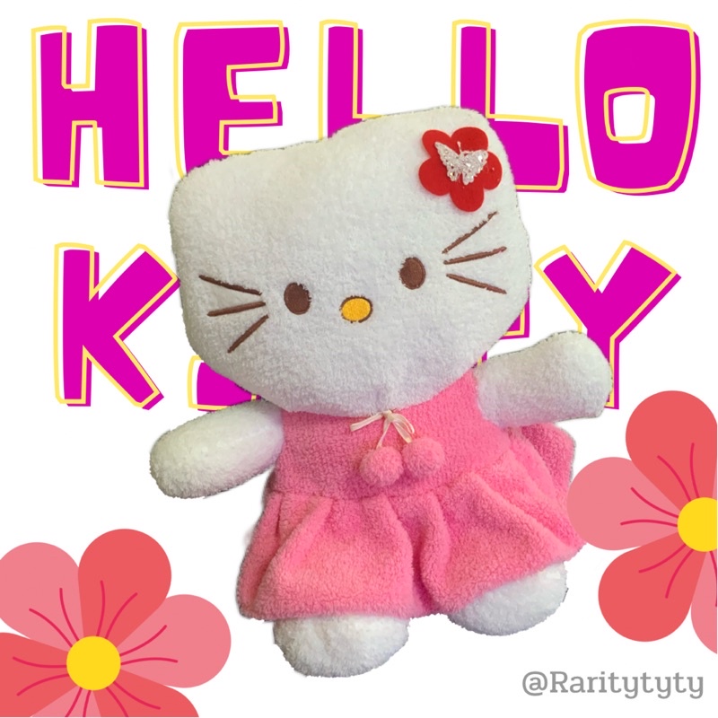 ตุ๊กตา Hello Kitty สีชมพู ห้อยป้าย | Shopee Thailand
