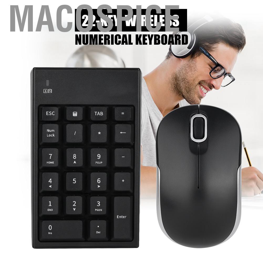 【MACO】Wireless 2.4Ghz USB Number Keyboard Numeric Num Pad Keypad ...