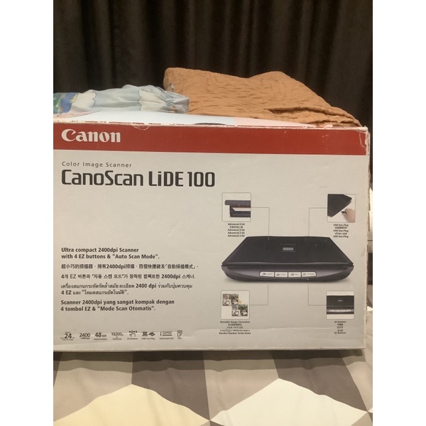 Scanner เครื่องสแกนเอกสารและรูปภาพ CanoScan LiDE 100 เครื่องสแกนเนอร์ ...