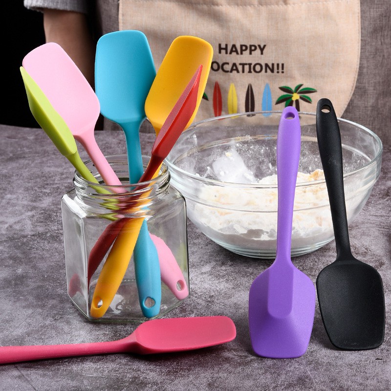 Silicone cream spatula food-grade silicone square head spatula small 20 ...