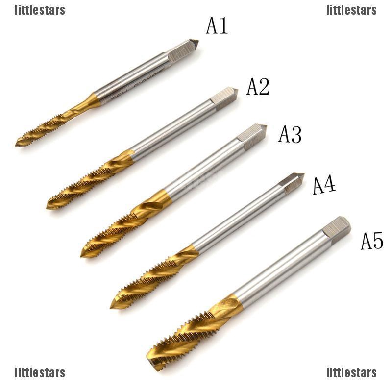 {LUV} Titanium M3-M8 High Speed Steel Screw Thread Metric Spiral Hand ...