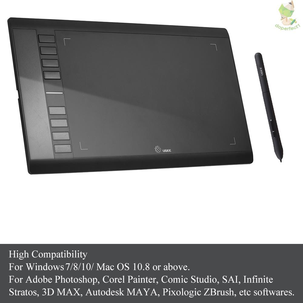 Ugee M708 Upgraded Graphics Drawing Tablet Board with Battery-free ...