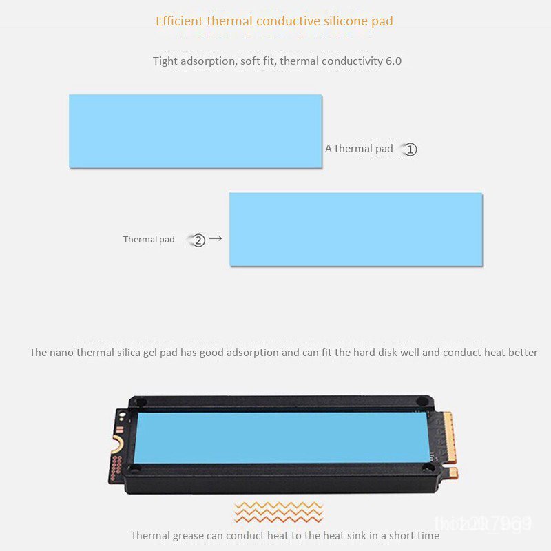 FgWx M2 SSD Heatsink Cooler Temperature OLED Digital Display M.2 2280 NVME SSD Solid State Hard ...