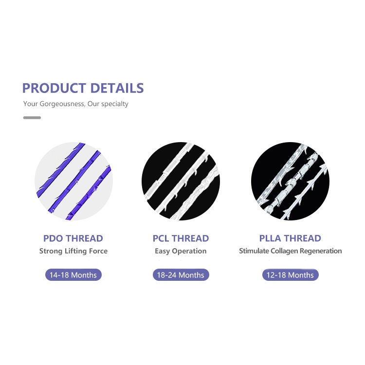 20Pcs Pdo Thread 30g 13mm 25mm Eye Cat Lip Filling Face Lifting Mono ...