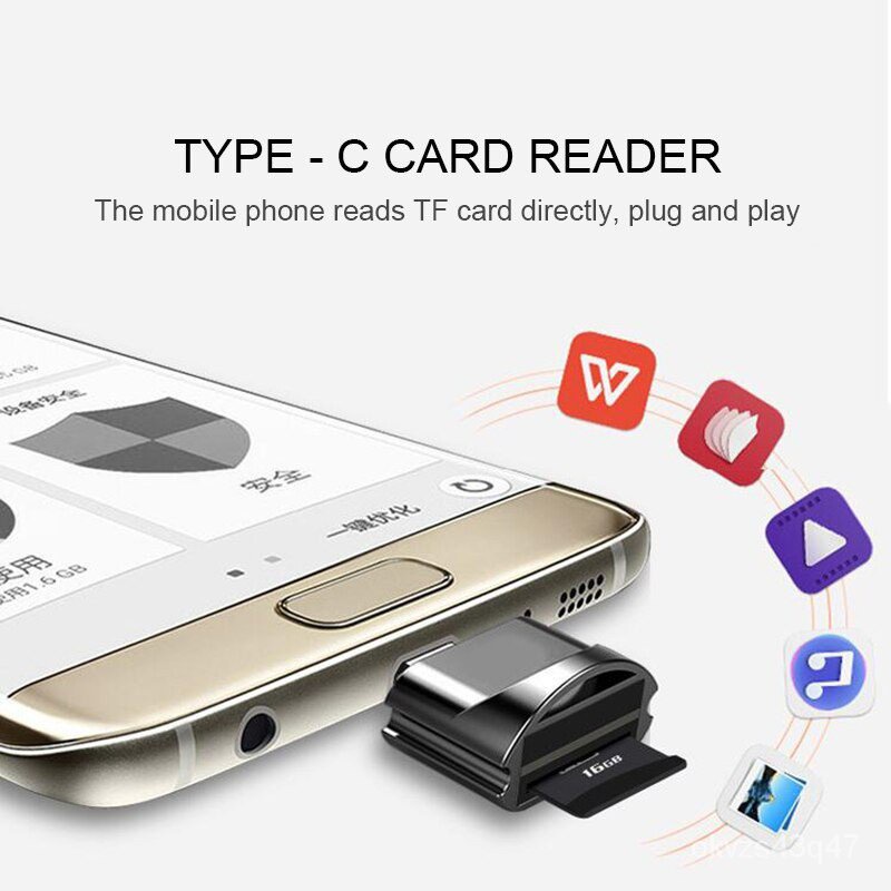 Ultra Portable Small Micro SD Card Reader to Type-C Adapter for Mobile ...
