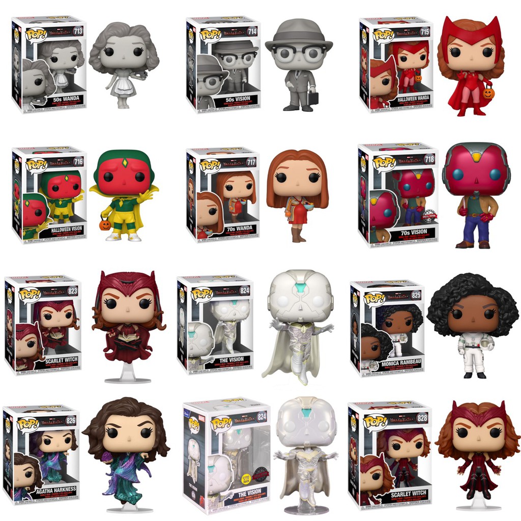 {PRE-ORDER} Funko Pop! MARVEL : Wanda WandaVision and Exclusive ...