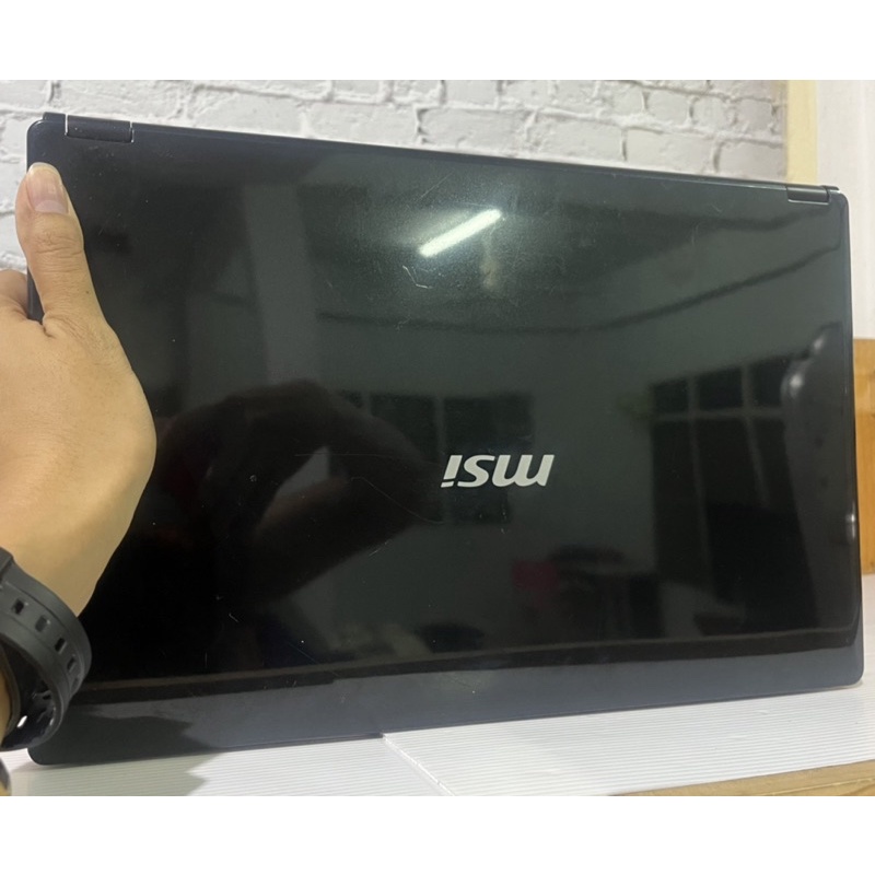 msi EX460 series แรม 4GB แบตเก็บไฟโน๊ตบุ๊คมือ2 ตำหนิคคีย์บอร์ดเสีย แถม ...