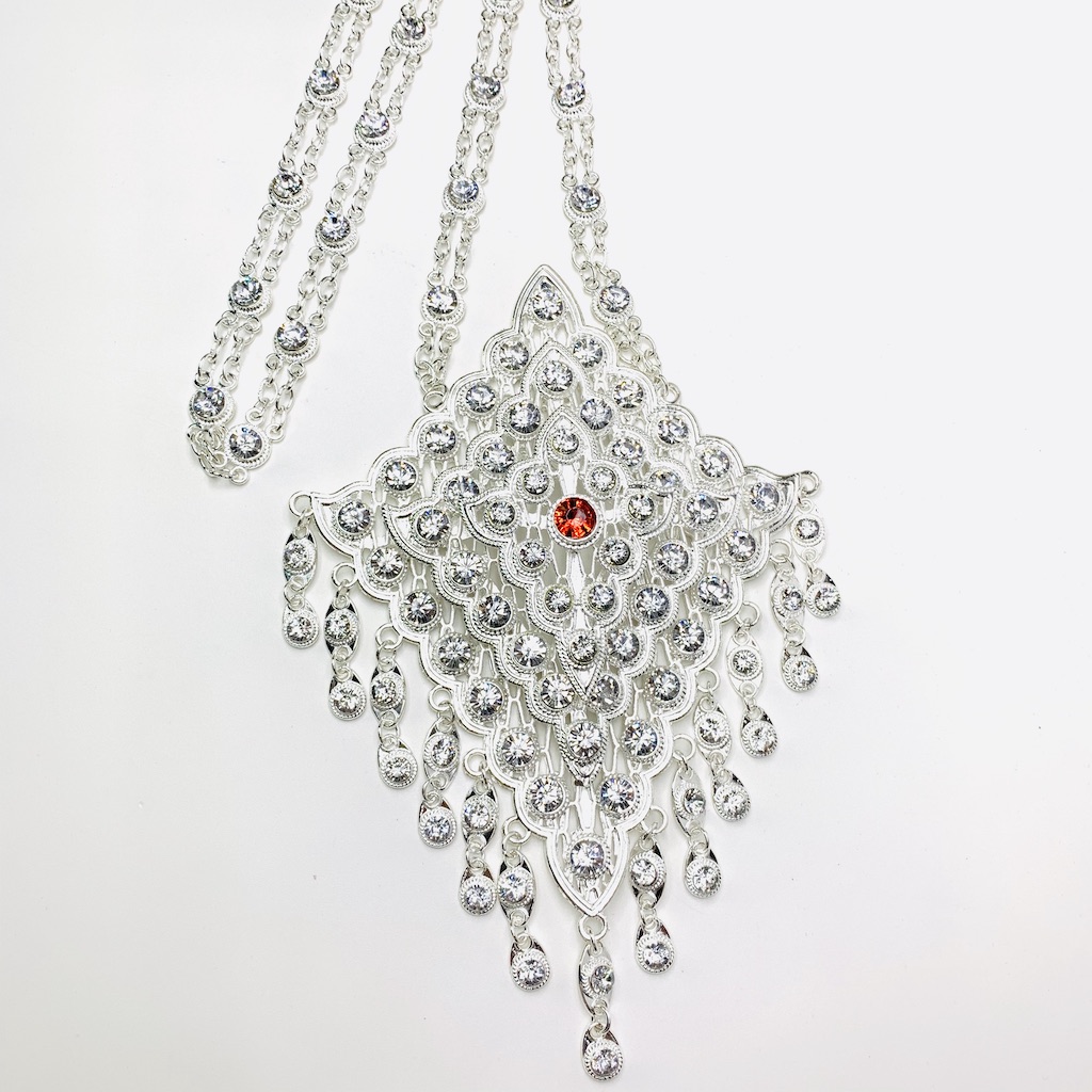 เครื่องประดับไทย สร้อยคอขนาดใหญ่ของผู้ชาย เครื่องประดับชุดไทย พลอยเทียม ...