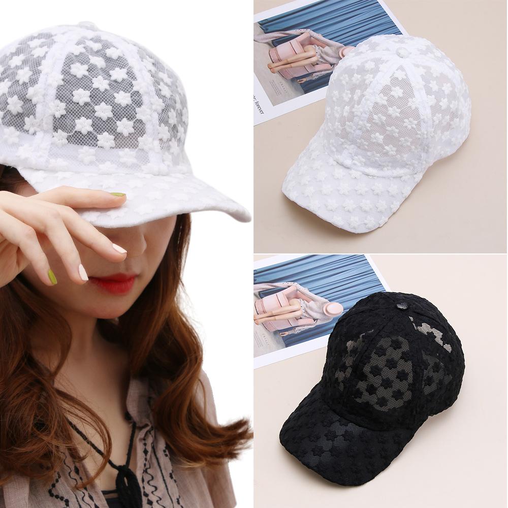 FUTURE Summer Lace Hat Girls Women Baseball Cap Mesh Adjustable Hip Hop ...