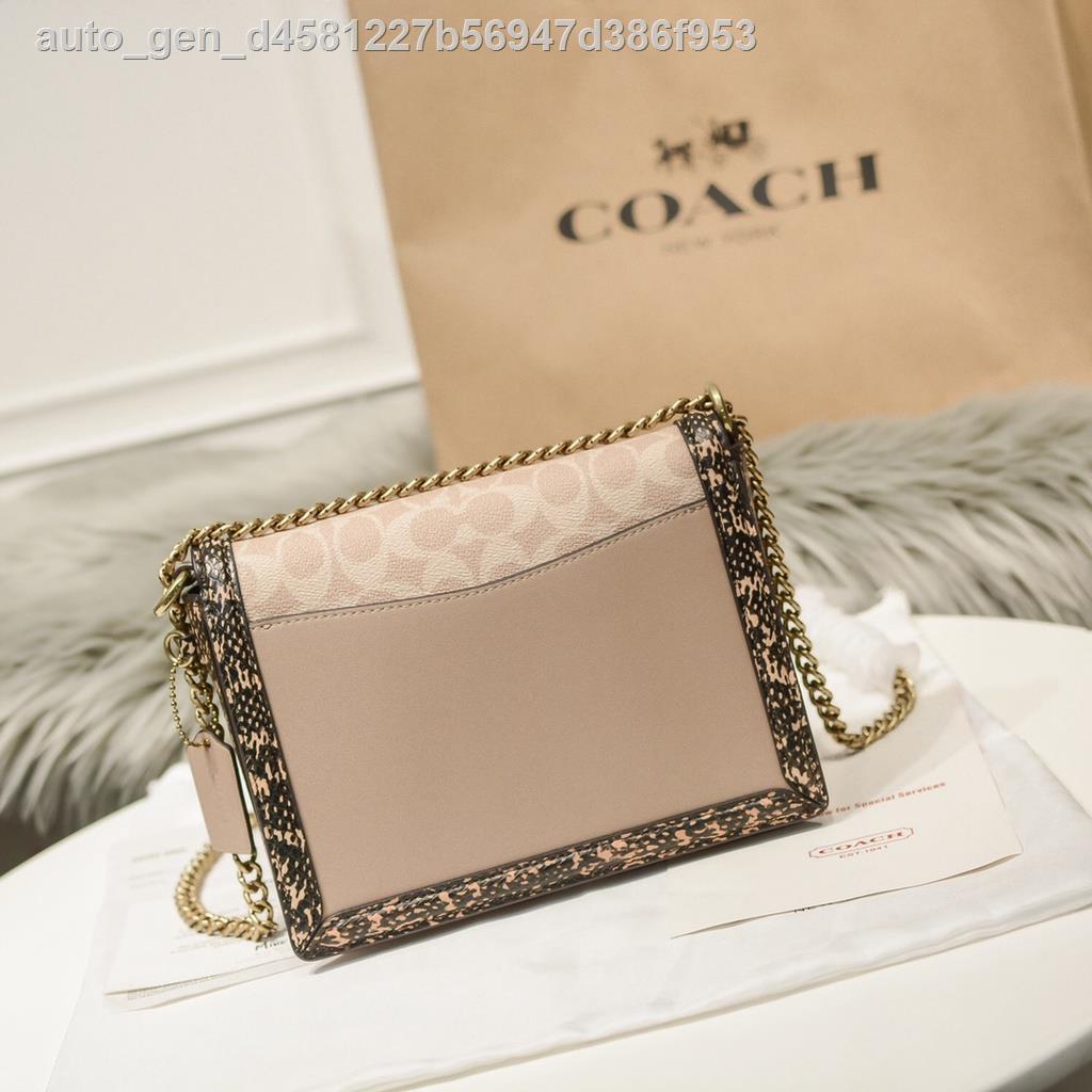 CoachWomens Small Square Shoulder Bag With Chain Strap - tnt9lluwof ...