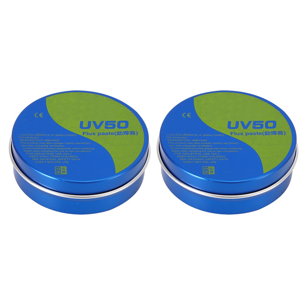 2Pcs UV50 Soldering Flux Paste Lead-Free Corrosion-Free Solder Tin ...