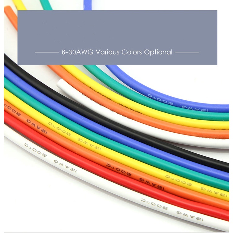 ลวดHeat-resistant Cable Wiring Soft PVC Wire 12AWG 14AWG 16AWG 18AWG 20AWG 22AWG 24AWG 26AWG ...