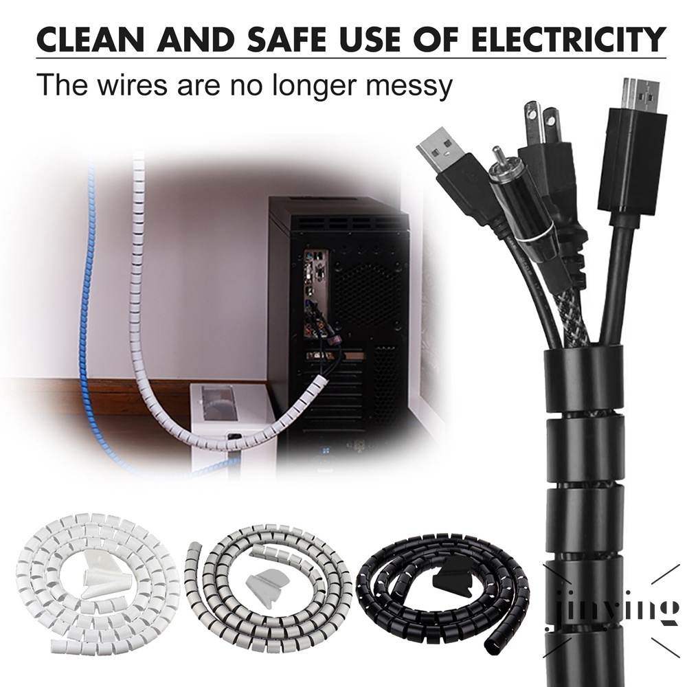 Cable Wire Cover Cord Management Sleeve Electrical Wire Organizer ...