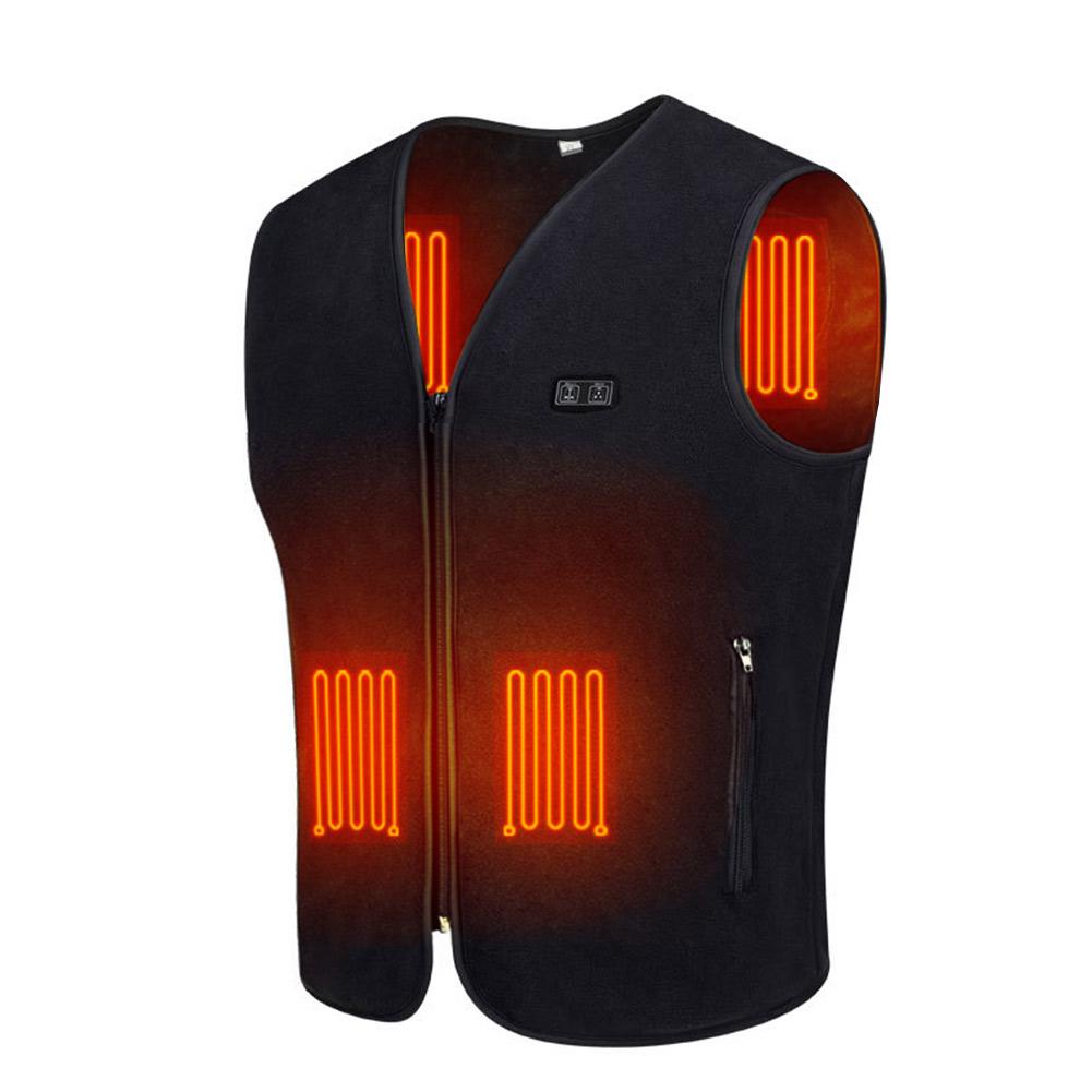Winter USB Heated Vest 3-speed Adjustable Temperature Self-heating Vest ...
