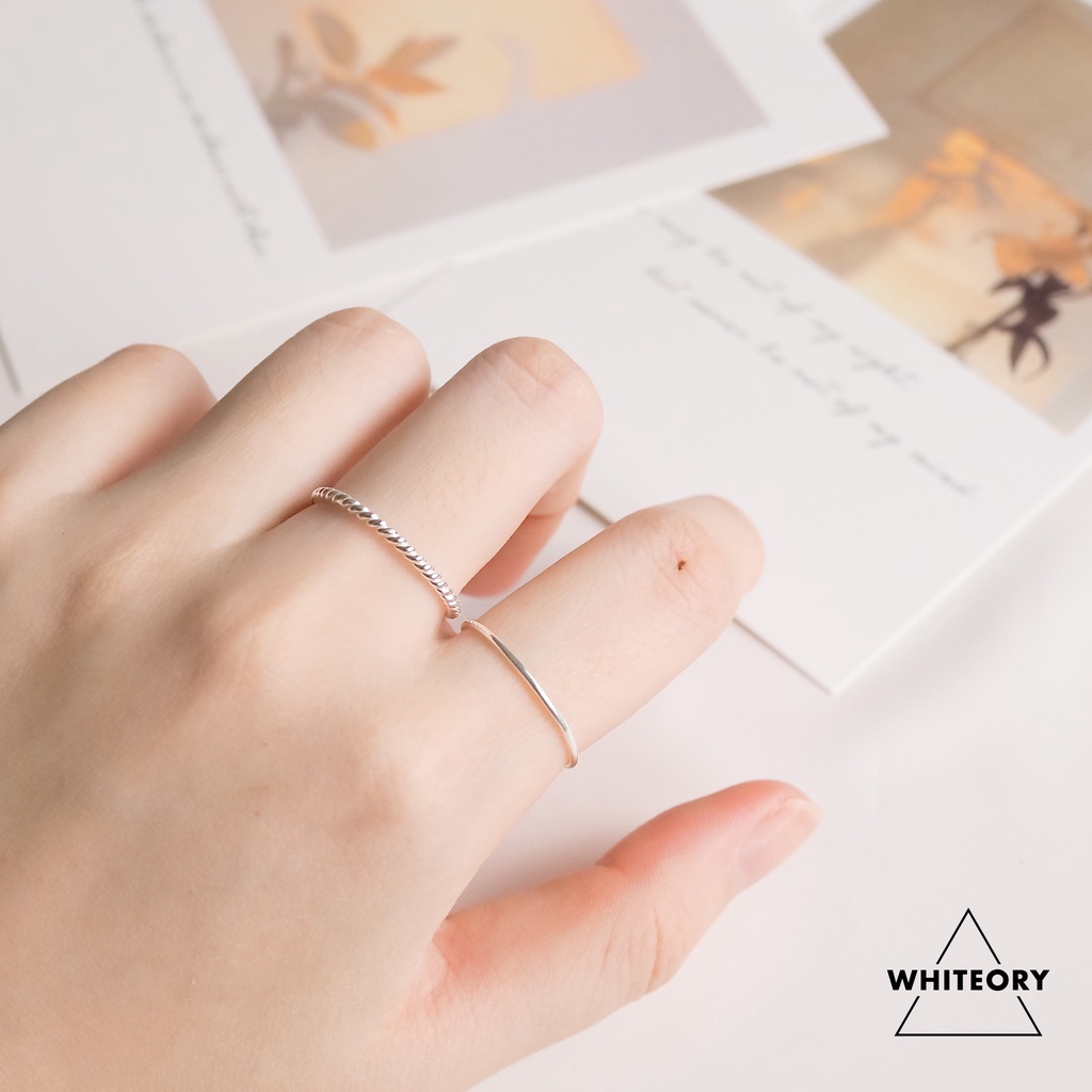 Minimal Silver Rings แหวนเงิน 925 สไตล์มินิมอล Whiteory - whiteory - ThaiPick