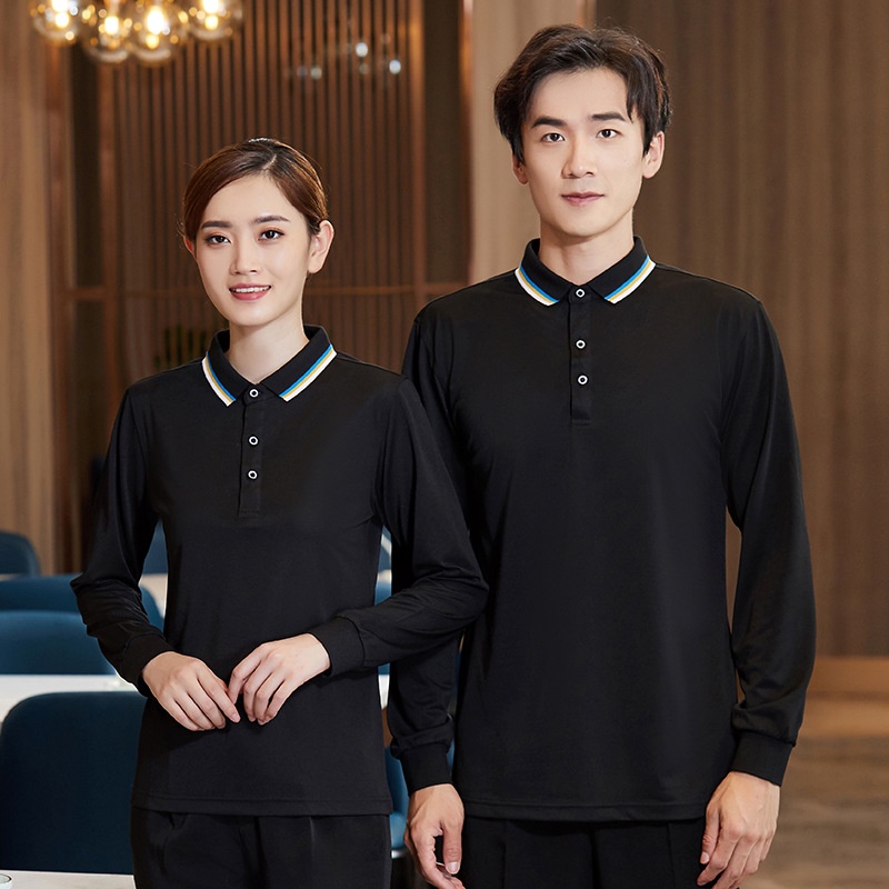 Jinrui Professional Customized Clothing Waiter Workwear T-Shirt Long ...