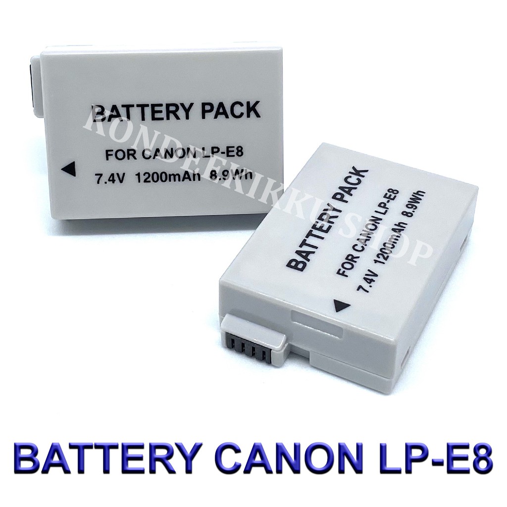 (แพ๊คคู่ 2 ชิ้น) LP-E8 / LPE8 Camera Battery For Canon EOS 550D,700D ...