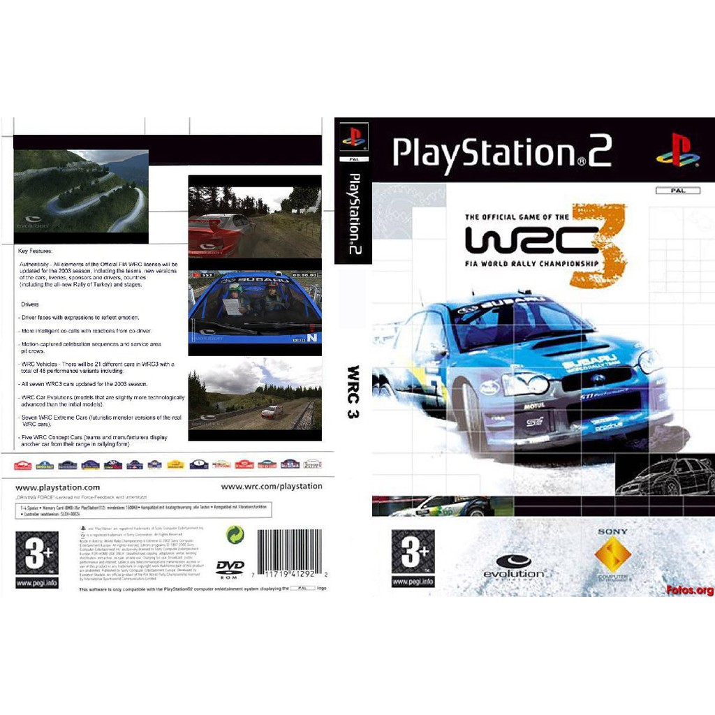 WRC 3 The Official Game of the FIA World Rally Championship (แผ่นเกมส์ Ps2) - tity54i65ityj ...