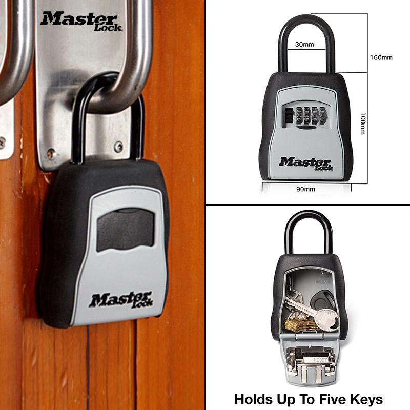 Master Lock Outdoor Key Safe Box Storage Box Password Lock RWBM ...