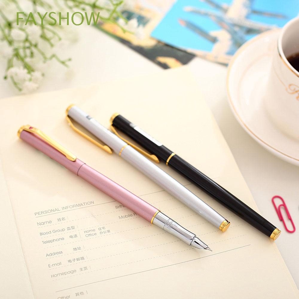 New Portable Durable Transparent Demonstrator Fine Nib Fountain Pens ...
