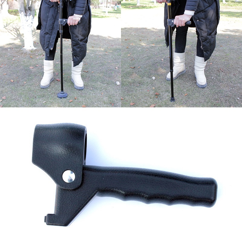 Walking Cane Extra Handle Anti Shock Walking Stick Trekking Trail Poles ...