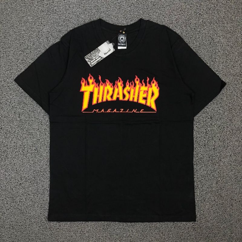 เสื้อยืด พิมพ์ลาย Fire FLAME CLASSIC THRASHER ขายดีที่สุด - okaycloth ...