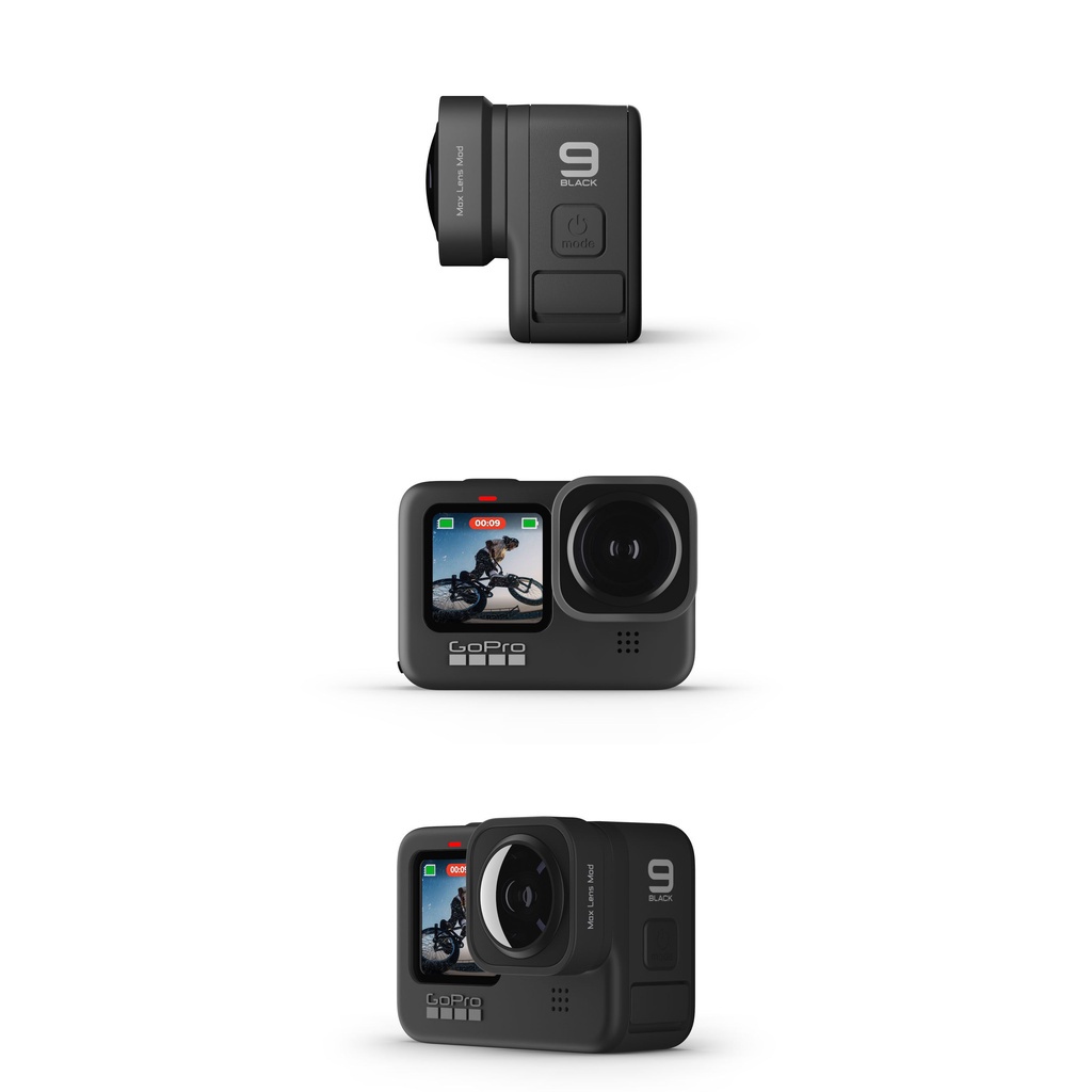GoPro Max Lens Mod HERO10&9 Black, up to 2.7K60 and an ultra-wide 155 ...