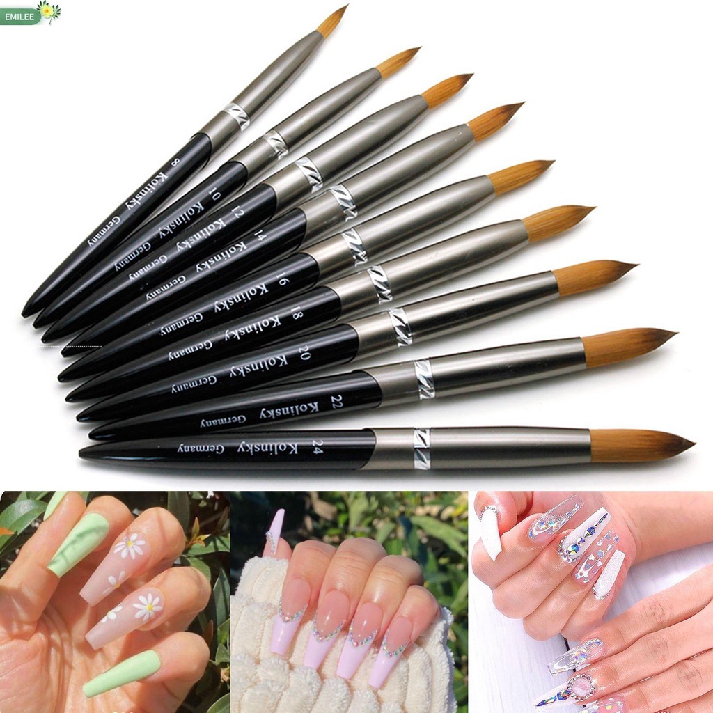 EMILEE 1 PC Professional Manicure Powder Bursh Nail Art Application For ...