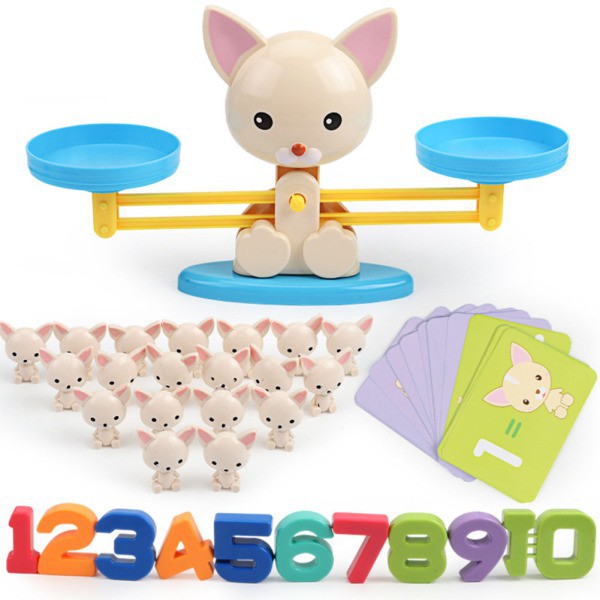 Children Early Education Toy Animal Balance Scale Mathematical Digital ...