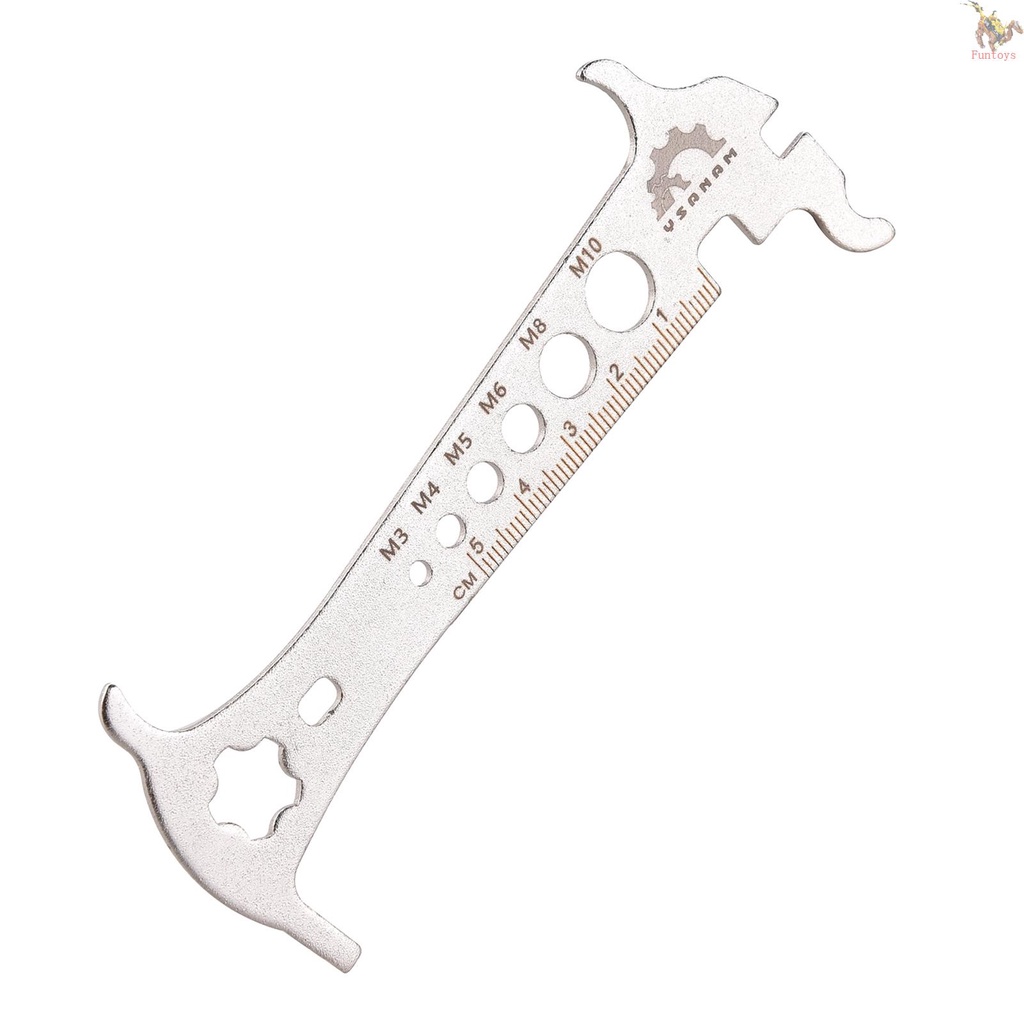 FUN.T Bicycle Chain Measuring Ruler Bike Chain Checker Wear Indicator ...