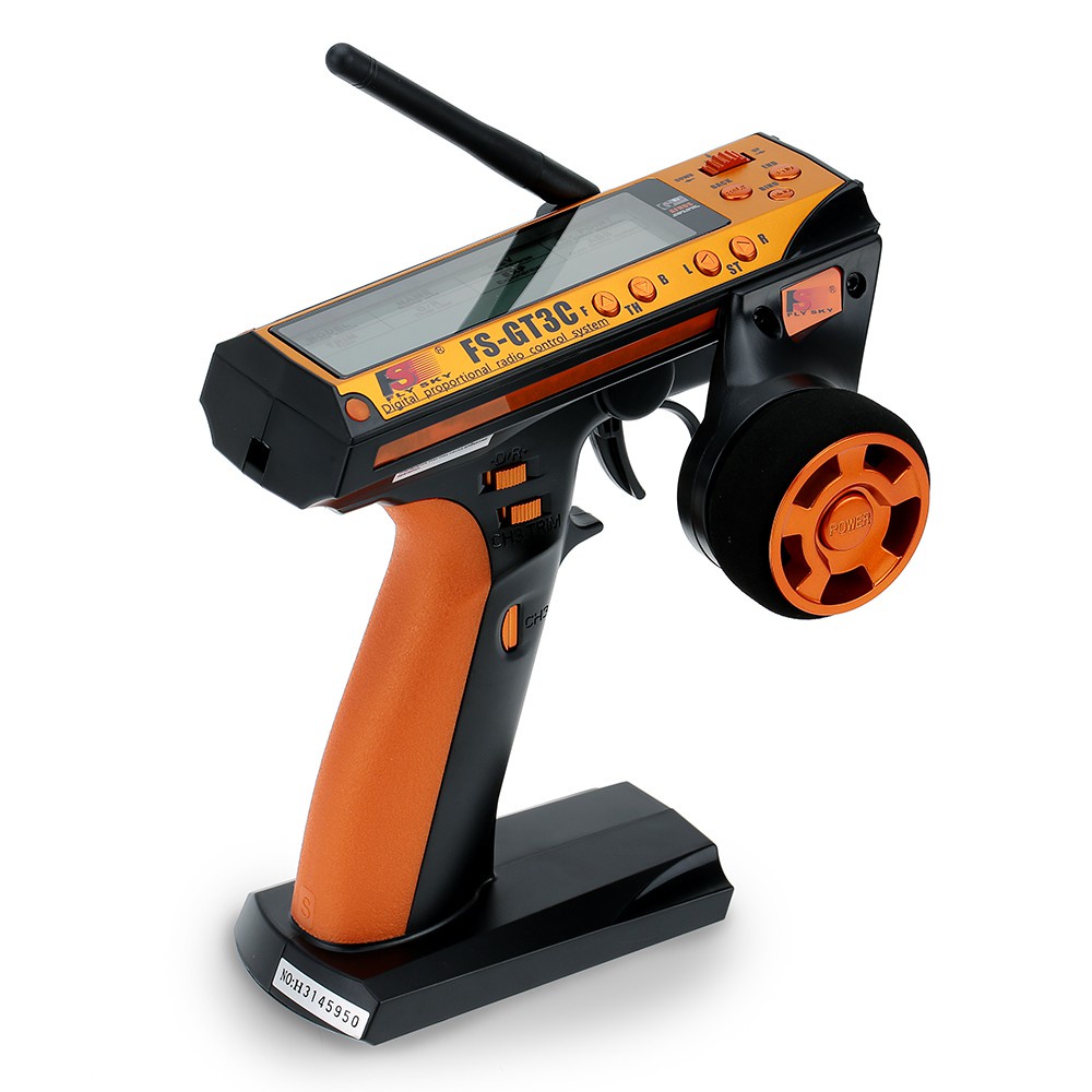 ☸ FLYSKY FS-GT2B GT2B 2.4G 3CH Radio Transmitter with GR3E Receiver 3 ...