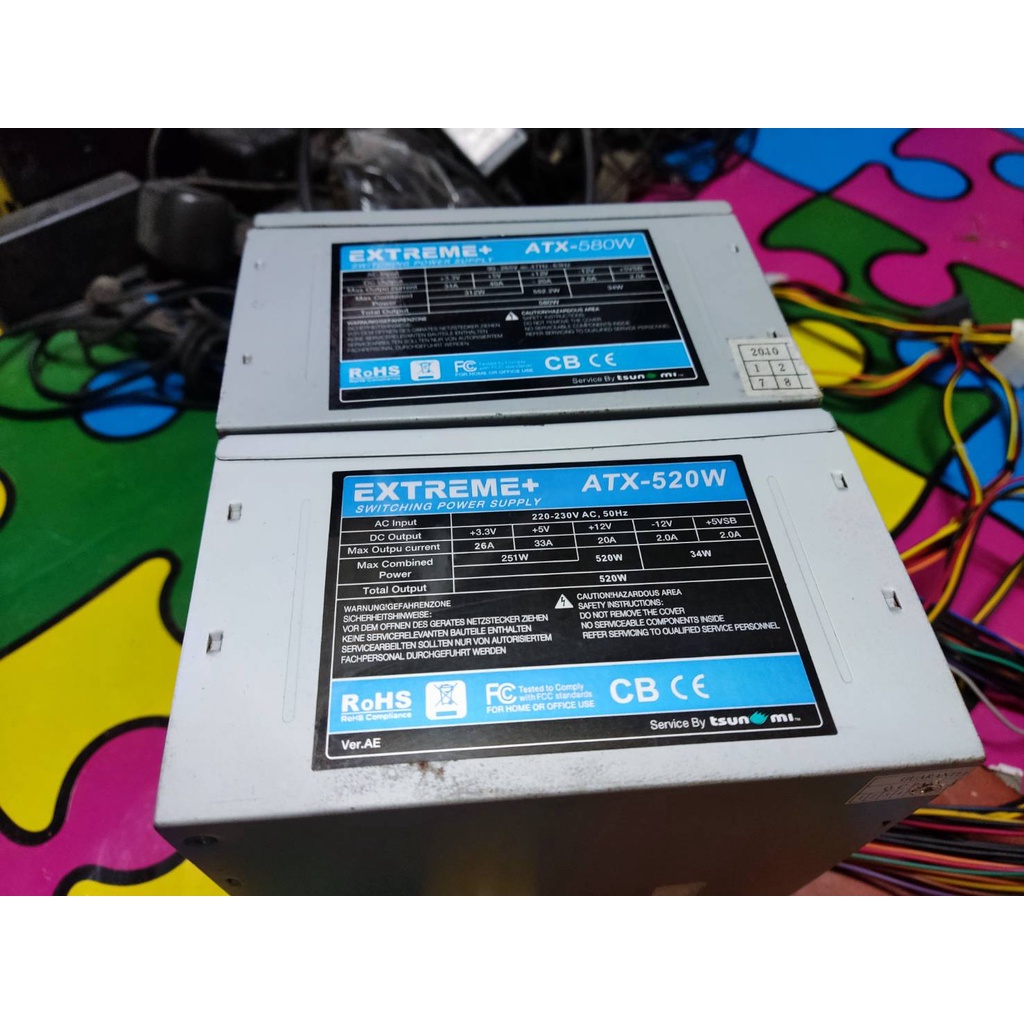 SWITCHING POWER SUPPLY พาวเวอร์ซัพพลาย TSUNAMI EXTREME 520W 580W ...