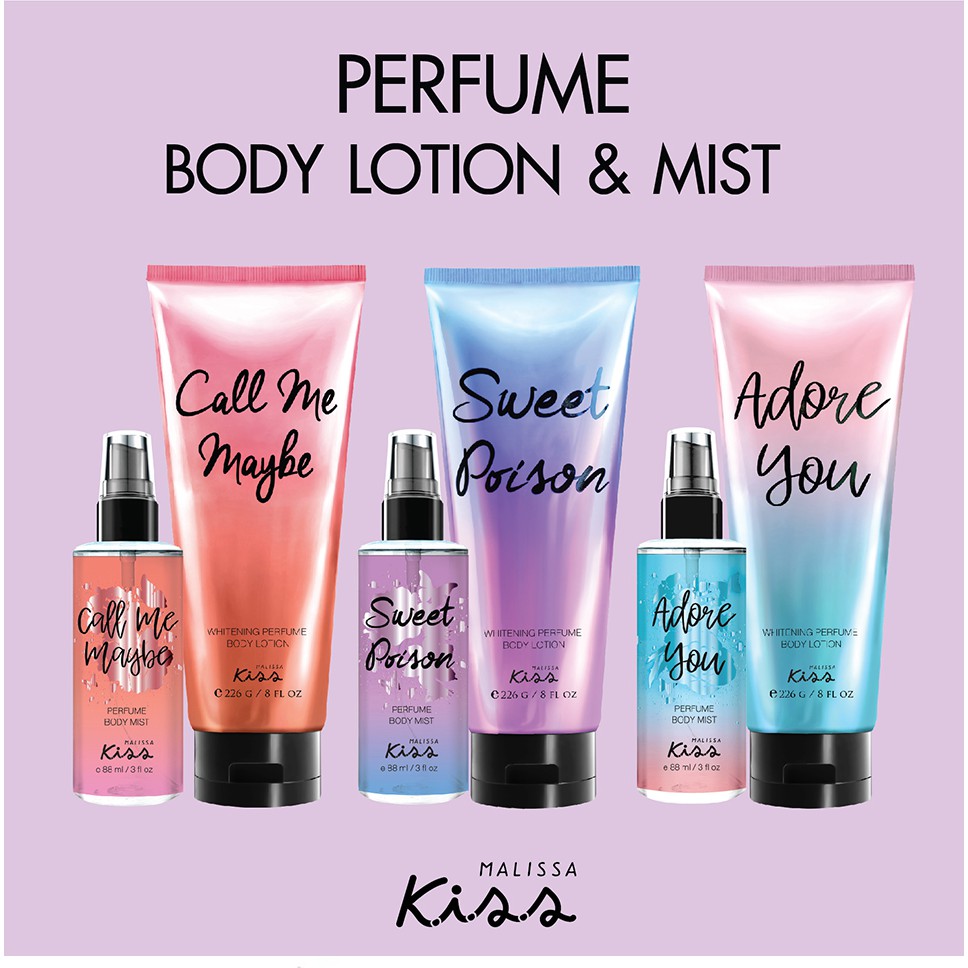 Clearance Malissa Kiss Perfume Body Mist 88ml กรุณาเช็ควันหมดอายุใน ...