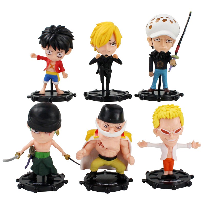 Anime One Piece PVC Action Figures Cute Mini Figure Toys Dolls Model ...