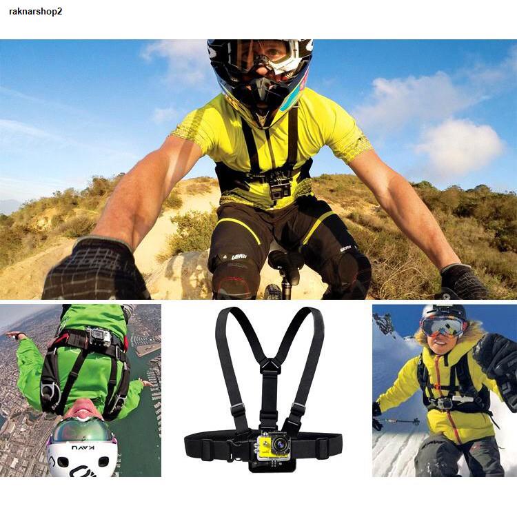 จัดส่งจากประเทศไทยﺴสายคาดอกพร้อมอุปกรณ์ GoPro Chest Strap Belt Body ...