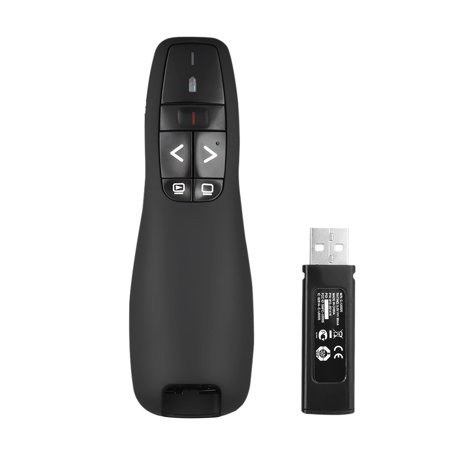 2.4GHz Wireless Presenter USB Remote Control Presentation Mouse Pointer ...