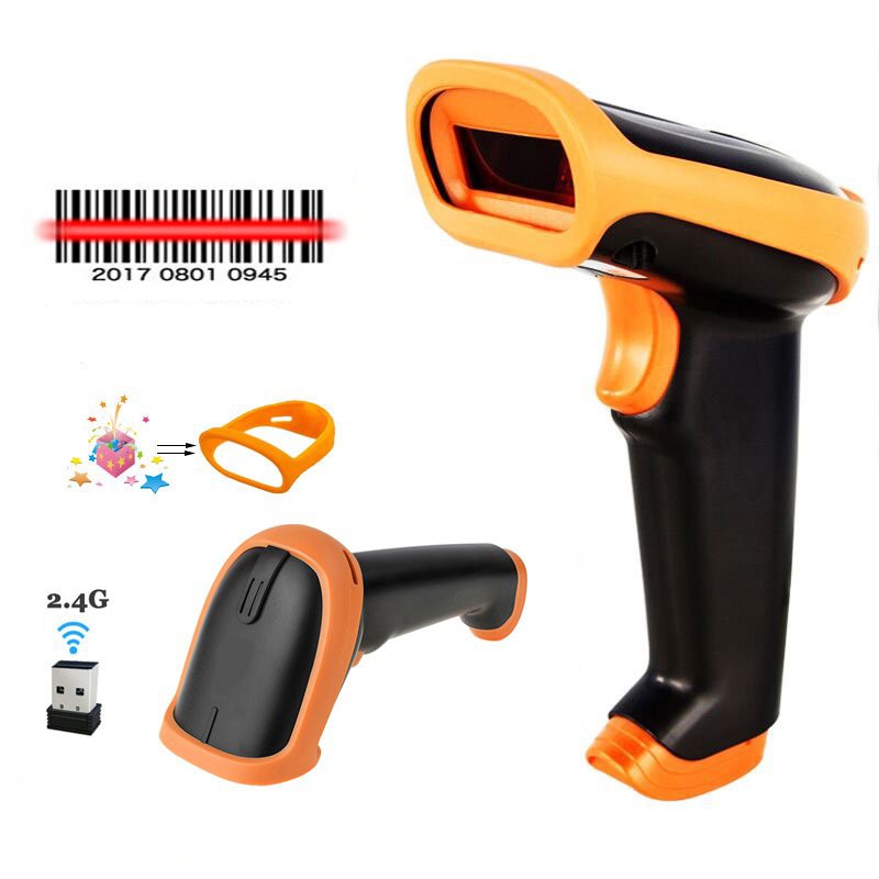 Wireless Barcode Scanner 2.4G CCD Bar Code Reader handheld ...
