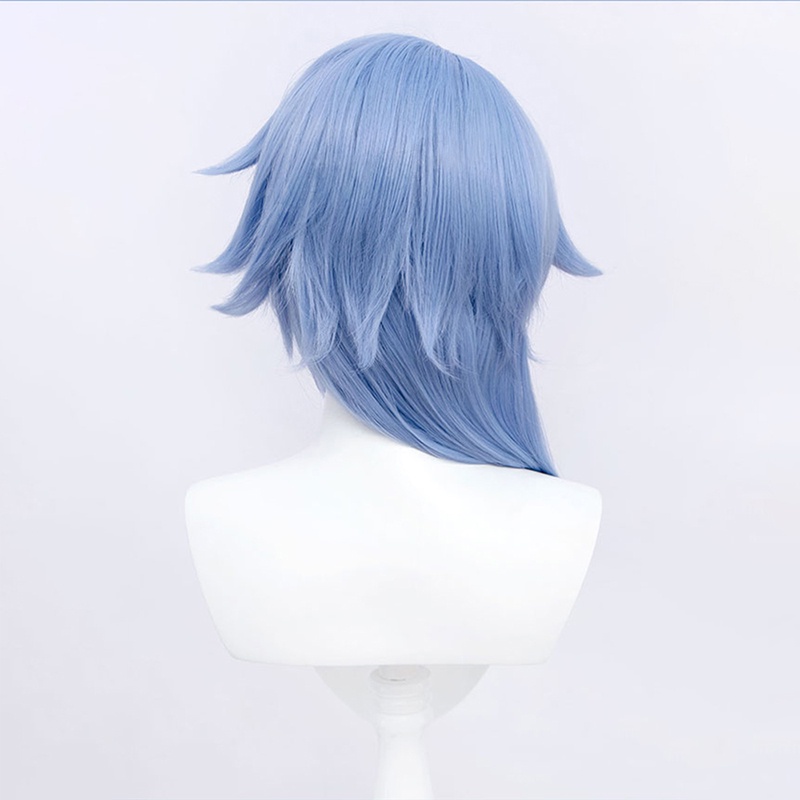 cosวิกผมAyato Cosplay Synthetic Wigs Genshin Impact Kamisato Clan Blue ...