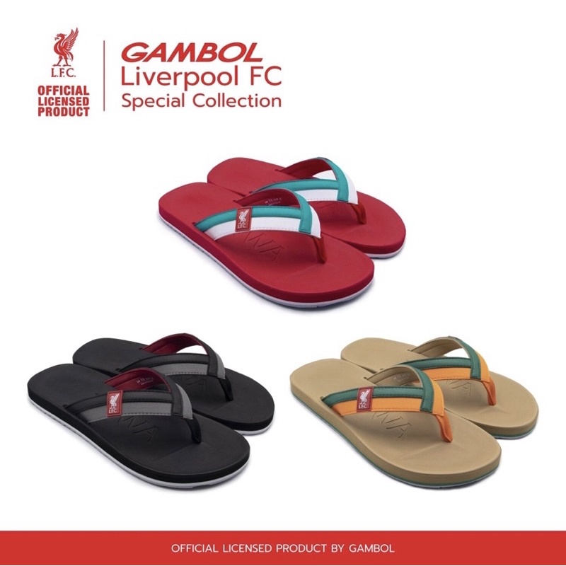 ส่งฟรีของแถม รองเท้าแตะ Liverpool FC Special Collection (Gambol) รุ่น ...