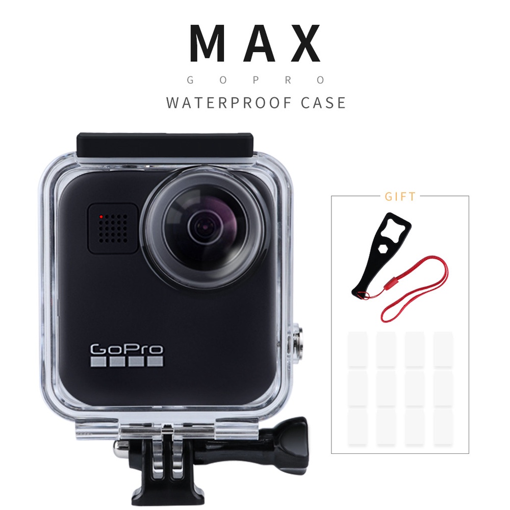 เคสกันน้ำ GoPro Max Waterproof Housing Shell Protective Cover Box Case ...