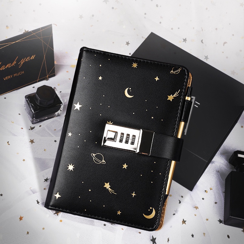 ∏ Binder A6 Notebook with Lock 6 Rings Notepad Office Diary Journal ...