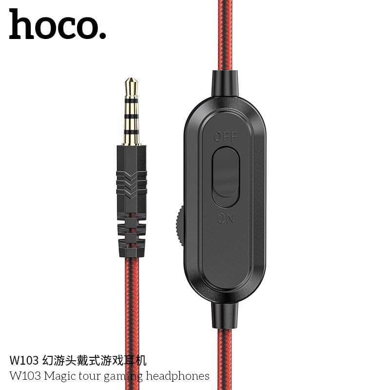 Hoco W103 Gaming Headphones หูฟังครอบหู มีไมค์ ฟังเพลงได้ คุยโทรศัพท์ ...
