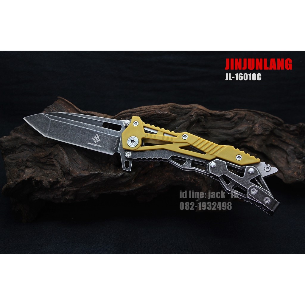 มีดพับ ,มีดพก , มีดเดินป่า , มีดตั้งแค้มป์ JINJUNLANG JL-16010C (มี ...