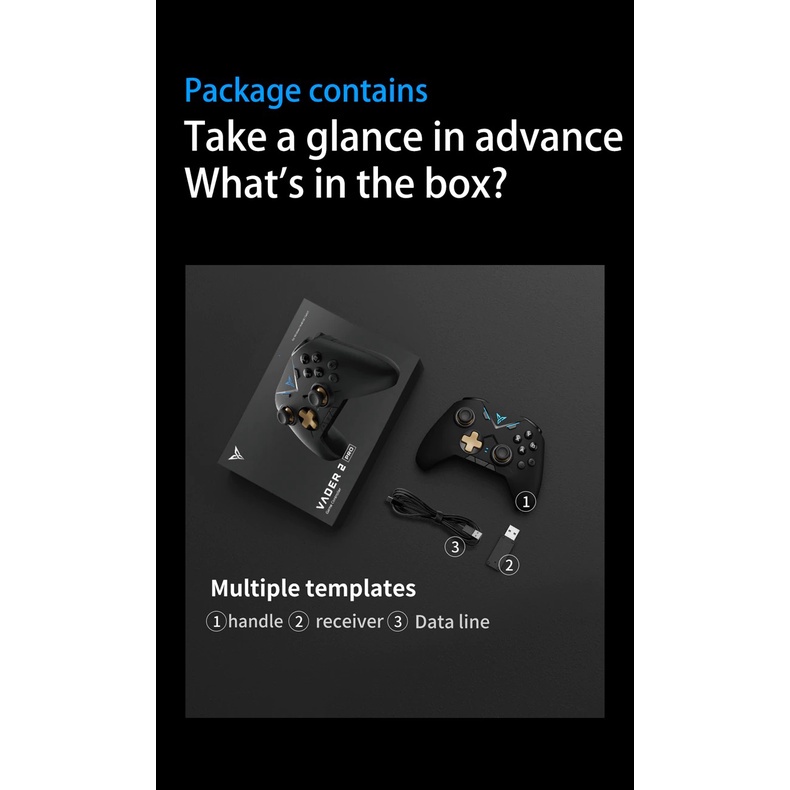 Flydigi Vader2 PRO Multi-Platform Controller จอยเกม ใช้งานได้ทั้ง Android PC Nintendo Switch iOS ...