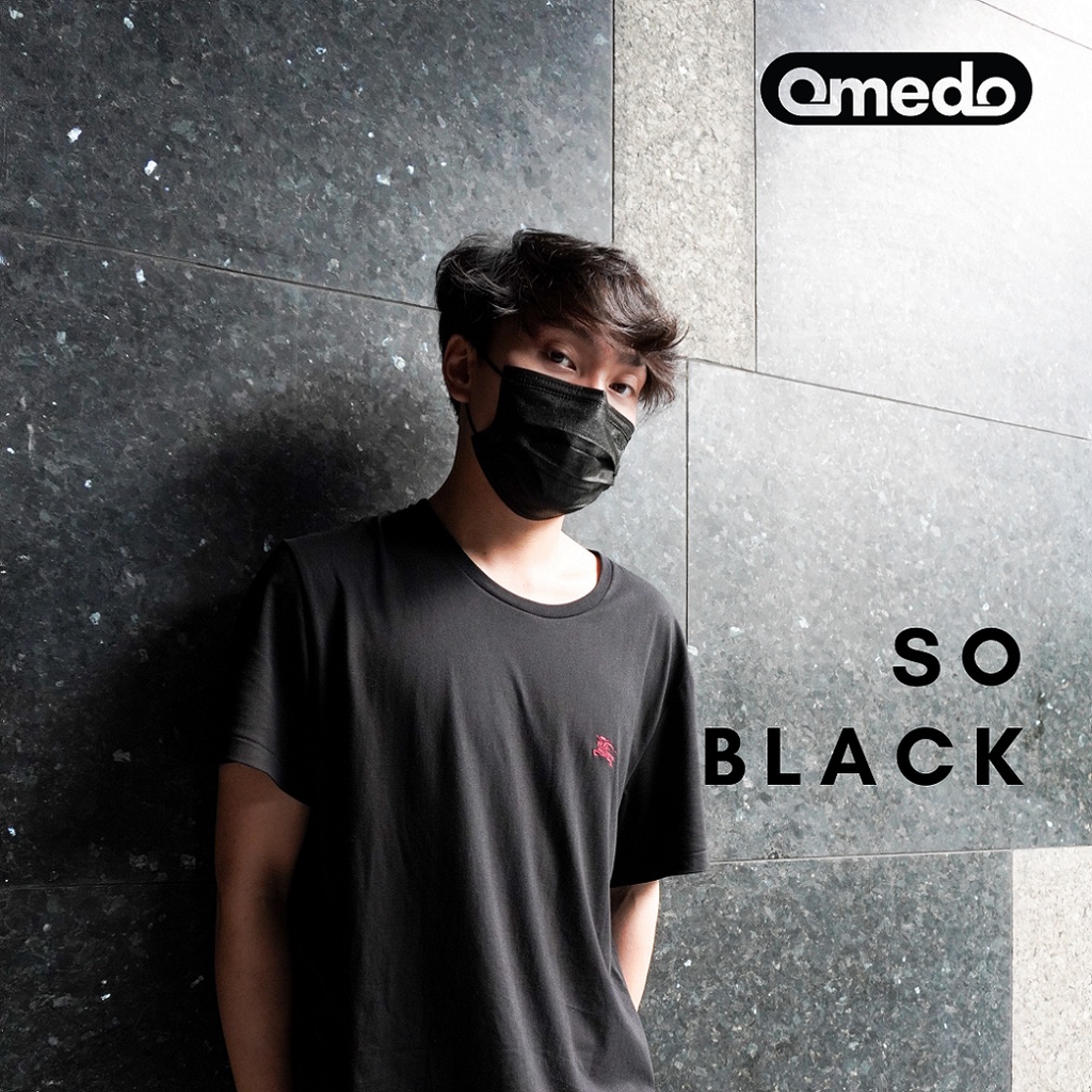 Official Store Omedo Mask หน้ากากอนามัยทางการแพทย์ 3 ชั้น บรรจุ 50 ชิ้นต่อกล่อง มาตรฐาน ASTM ...