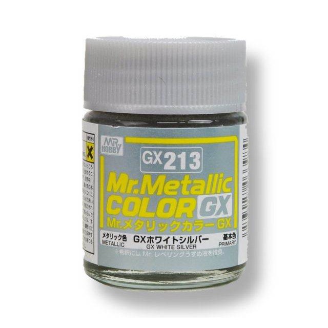 GX213 Mr.Metallic Color White Silver 18ml สีเมทัลลิก ...