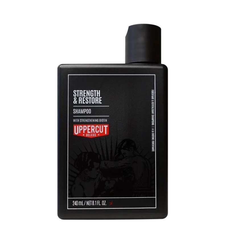 Uppercut Deluxe - Strength Restore Shampoo แชมพู (240ml) - magnificenthairandgrooming - ThaiPick